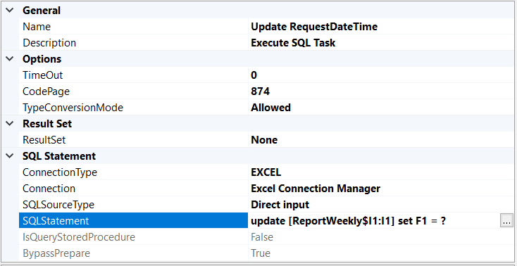 Ssis How To Update Value In Cell Of Excel By Execute Sql Task 3997