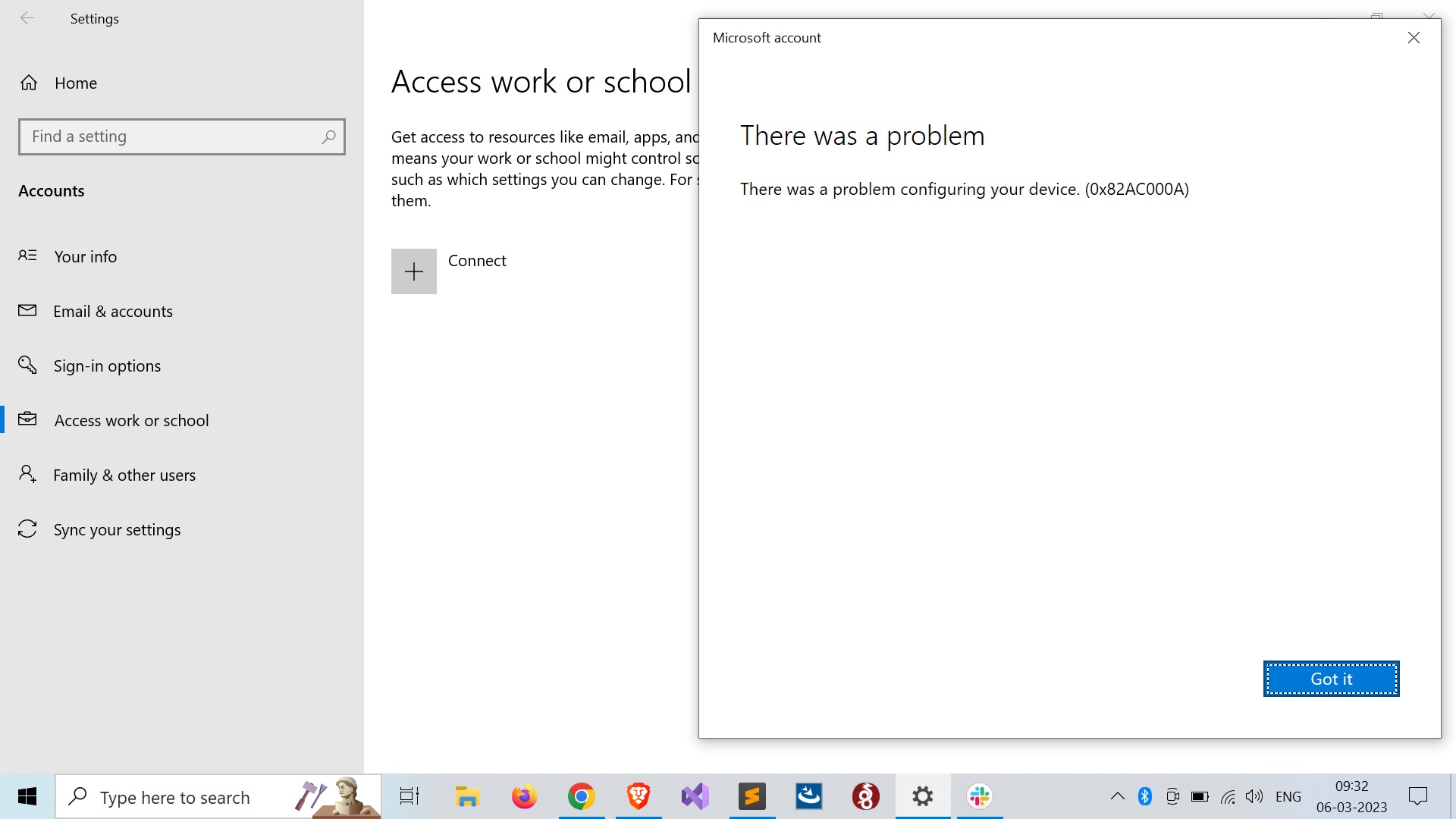 While Doing Federated Authentication Device Enrollment Getting There Was A Problem Configuring