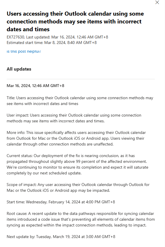 Wrong Date - Microsoft Q&A