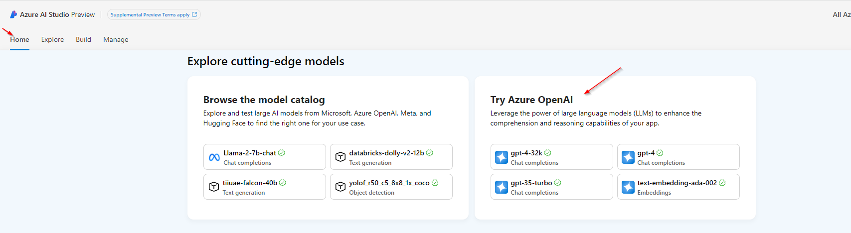 How to fix deployment models in Azure AI Studio? - Microsoft Q&A