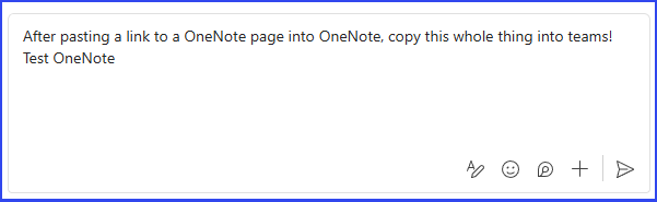 Unable to copy Link to Section on OneNote and past it on Teams ...