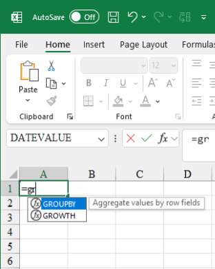 WHY US THE GROUPBY FUNCTION NOT SHOWN ON EXCEL - Microsoft Q&A