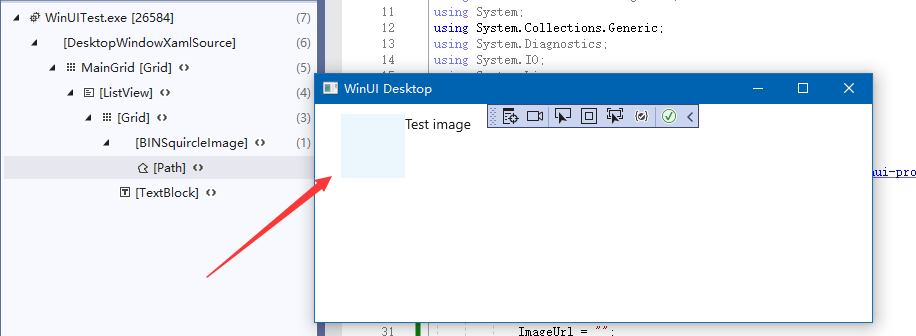 The ImageBrush in a user control can not display image when using this control in ListViewItem ...