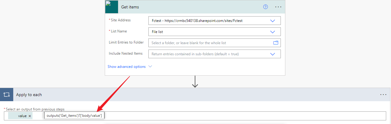 Copy files to SharePoint list in another SharePoint site based on a choice from a lookup field ...