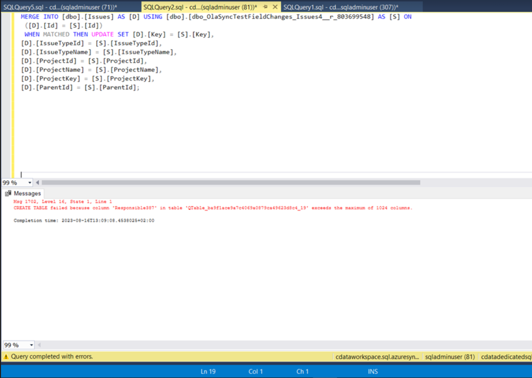 Merge Operation Fails On Azure Synapse Microsoft Qanda 3424