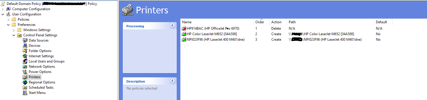 Adding and removing printers via Group Policy - Microsoft Q&A