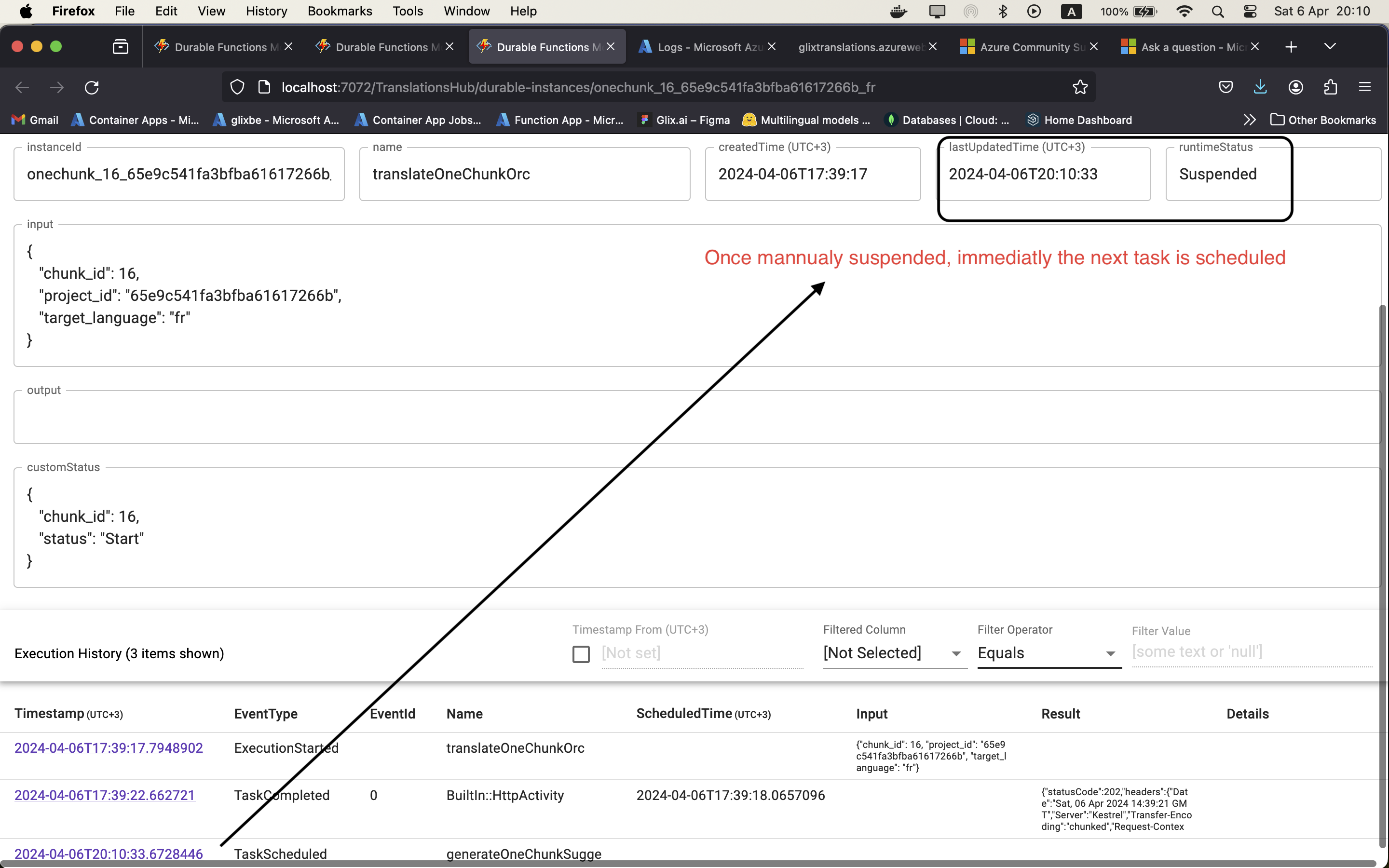 Azure Durable Functions suspends for hours - Microsoft Q&A Azure Durable Functions suspends for hours - Microsoft Q&A