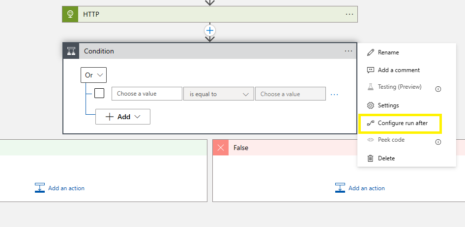Logic Apps - Runafter - Specify OR condition - Microsoft Q&A