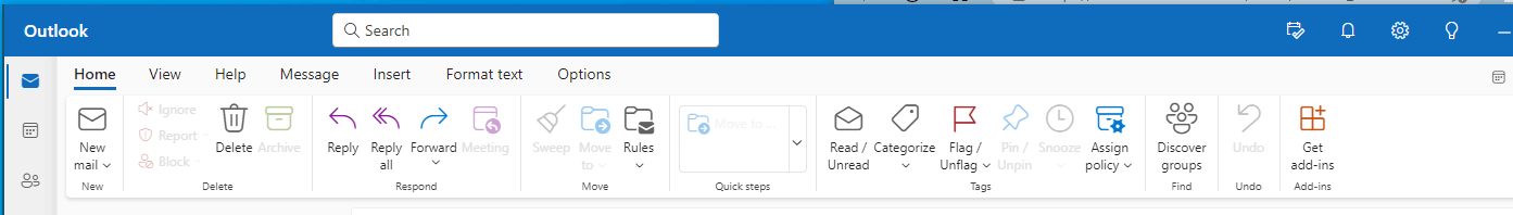 Where is the File menu in Outlook Microsoft 365? - Microsoft Q&A