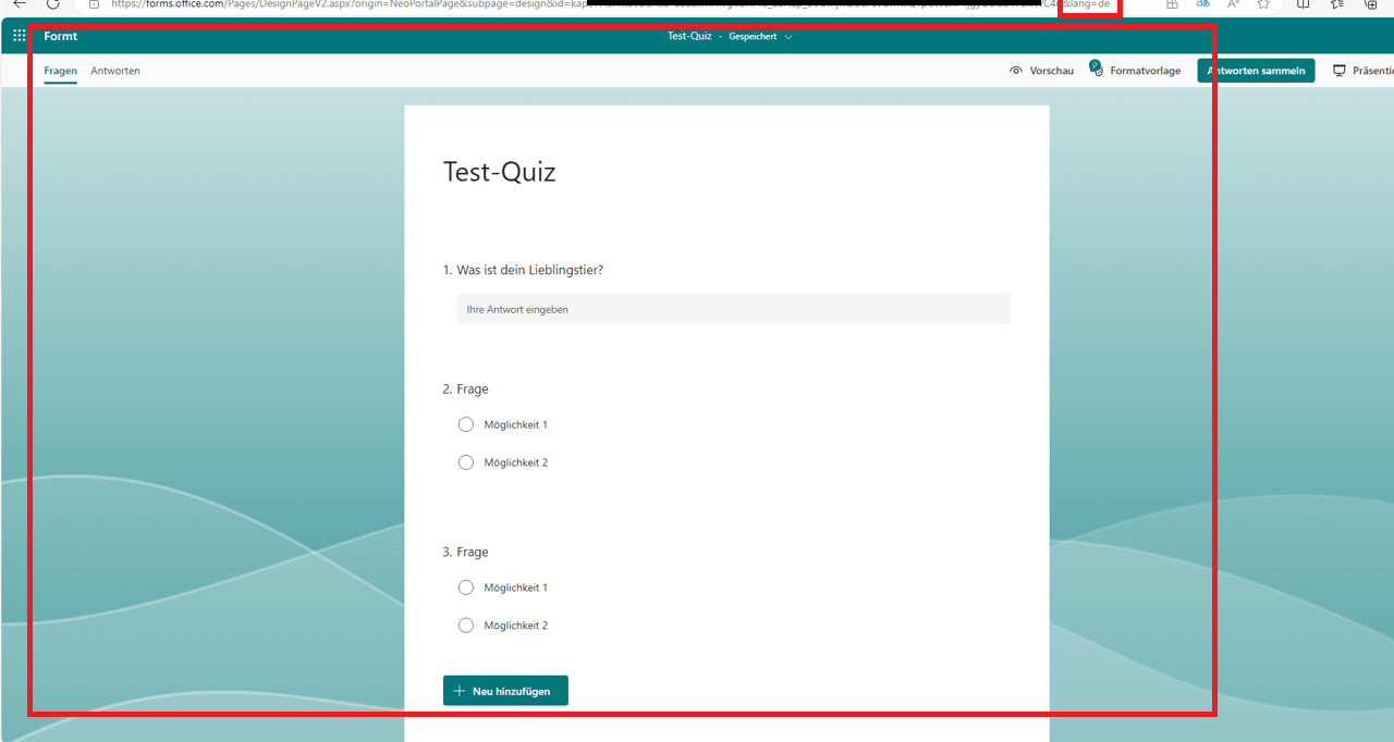 How to translate a quiz in MS Forms into different languages ...