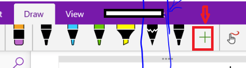 No option to add a new pen in Onenote - Microsoft Q&A