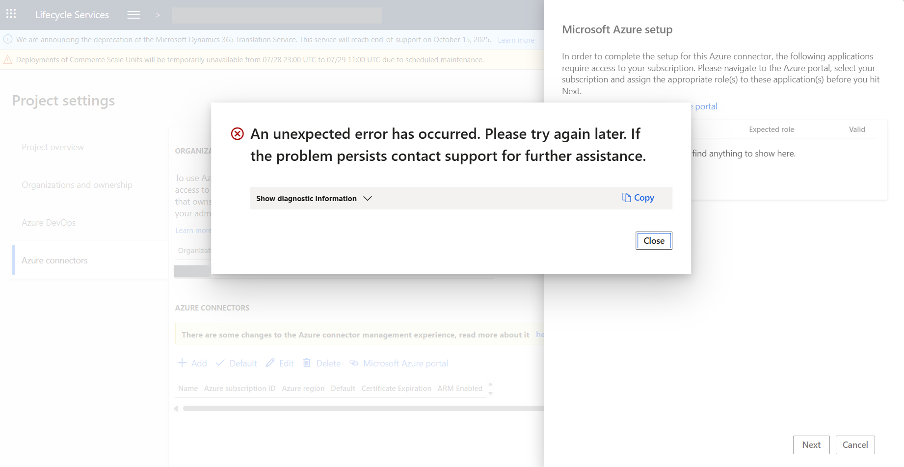 I am trying to create a cloud hosted development environment in dynamics LCS. For that, I need ...