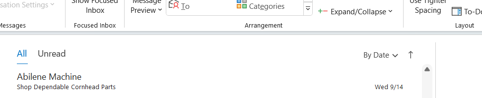 Outlook inbox view looks weird - how to make it the same as Sent ...