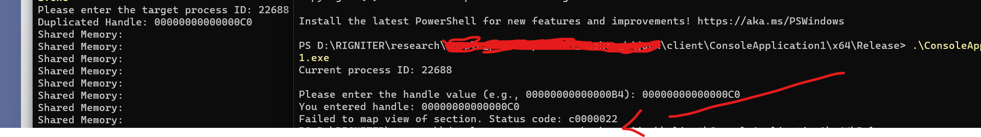 Unable to establish IPC between 2 custom applications - Microsoft Q&A