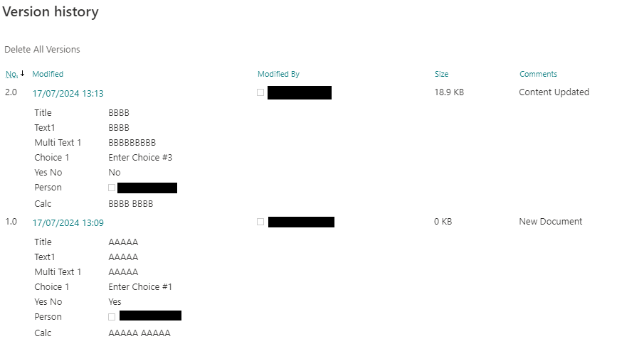 Document Version history being hidden when document moved from one SPO ...