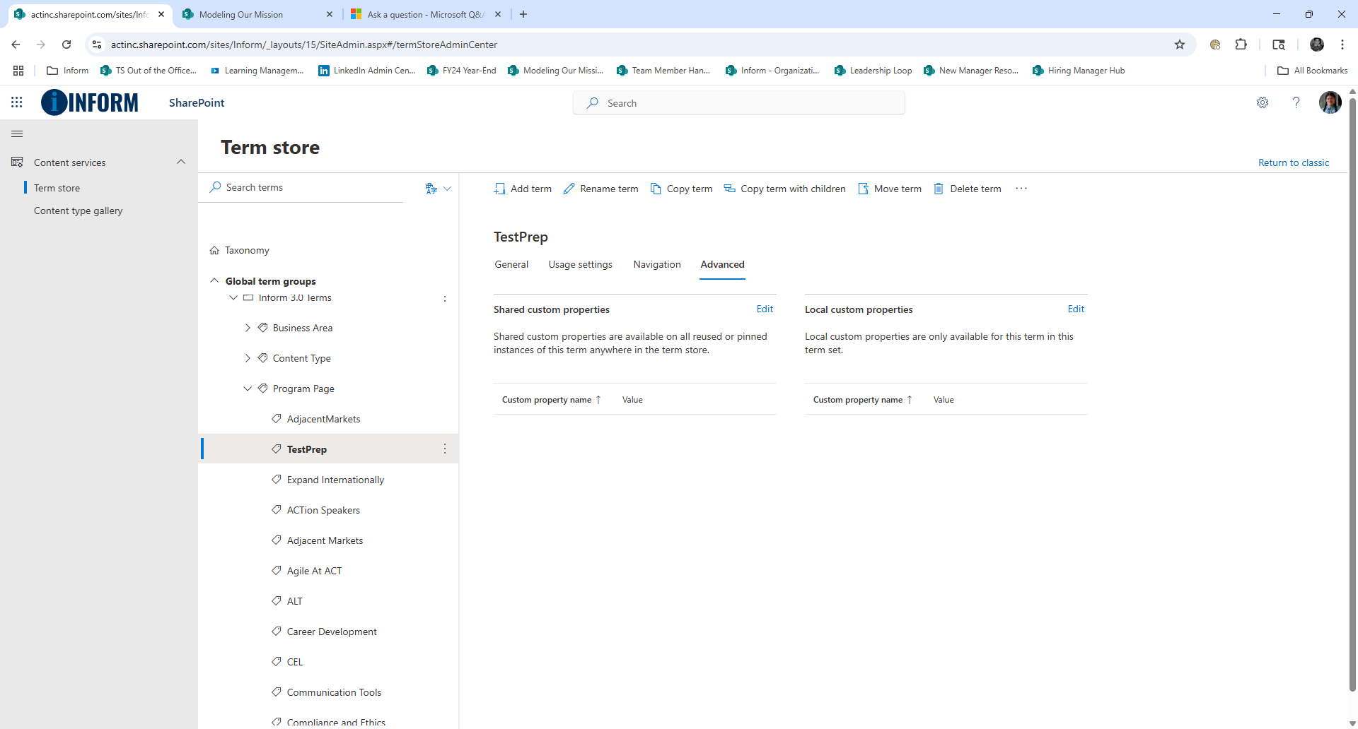 New Terms Added to Term Store are not populating in sharepoint news filters - Microsoft Q&A