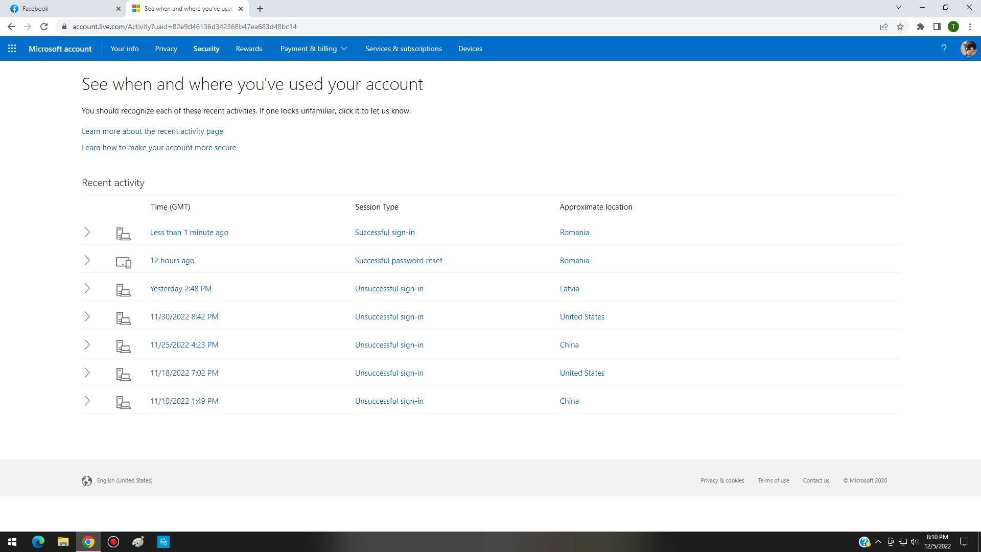 Unusual login locations? - Microsoft Q&A