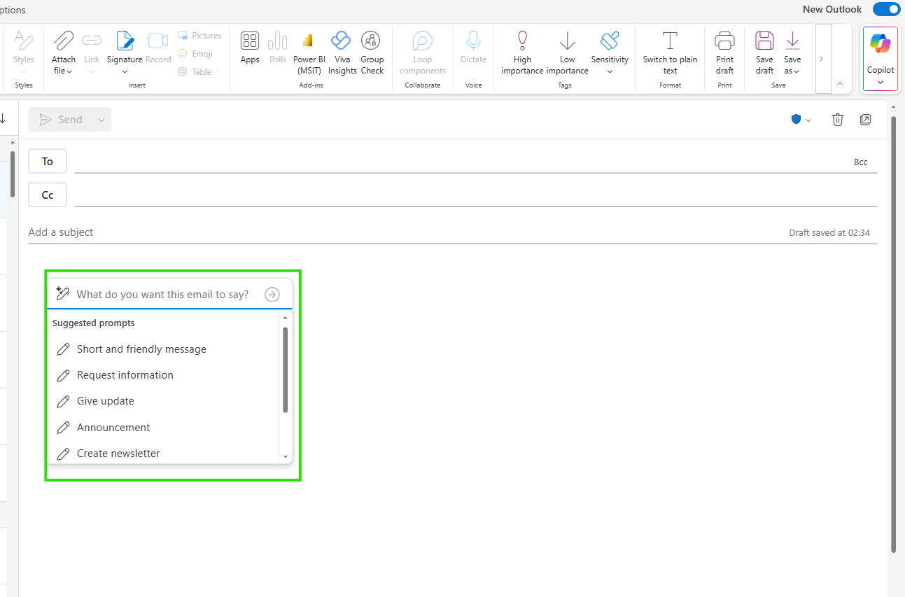 Features unavailable in New Outlook - Microsoft Q&A