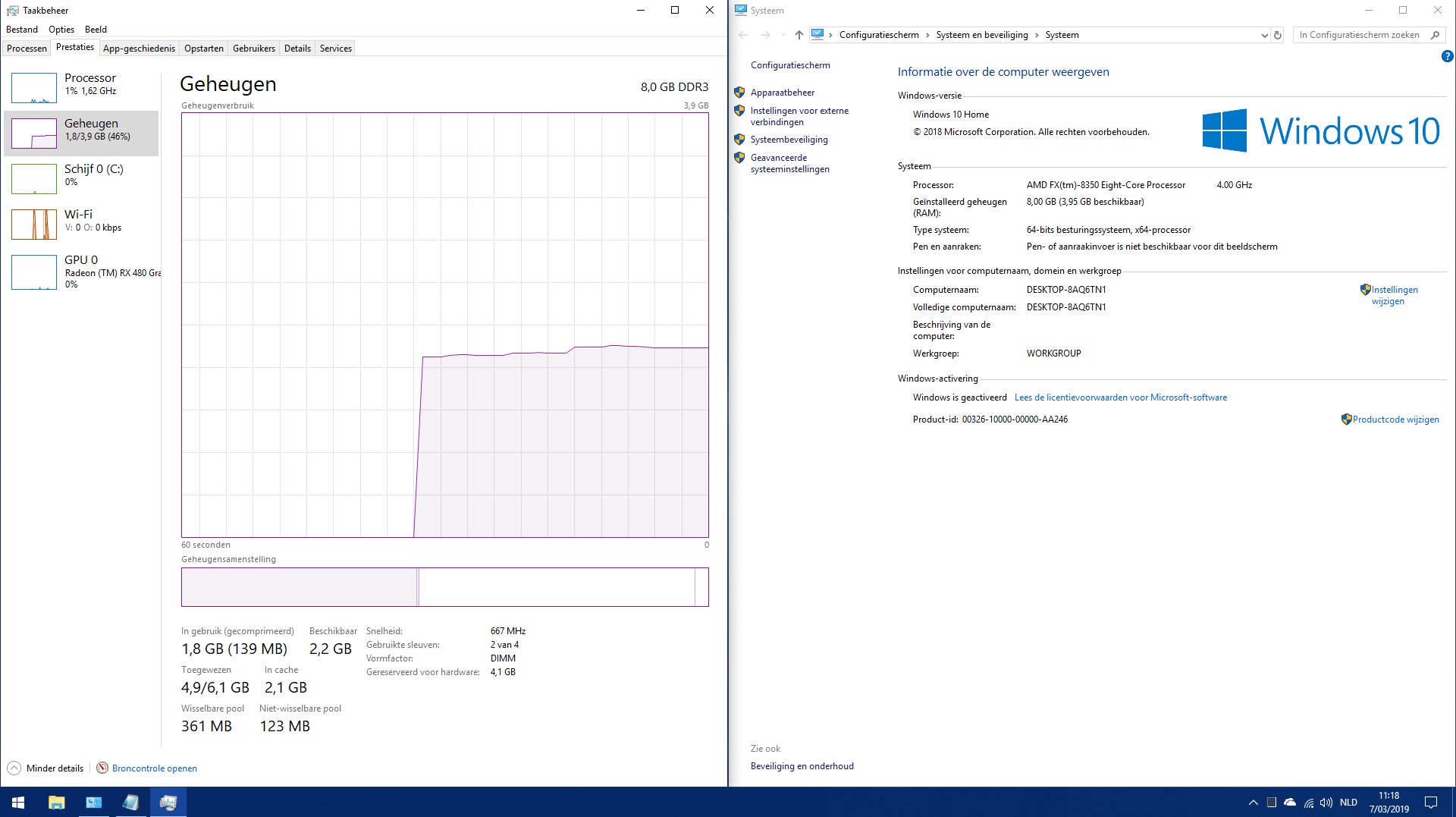 Windows 10 Home 64 bit only recognizes 4GB of RAM - Microsoft Q&A