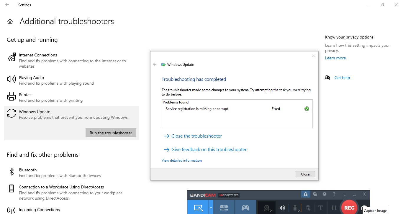 windows update error encountered - Microsoft Q&A