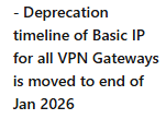 Upgrading Basic SKU public IP address to Standard SKU in VPNGW - Microsoft Q&A