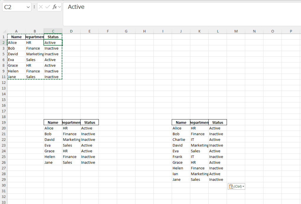 How to only copy multiple Visible rows from one worksheet to another? - Microsoft Q&A