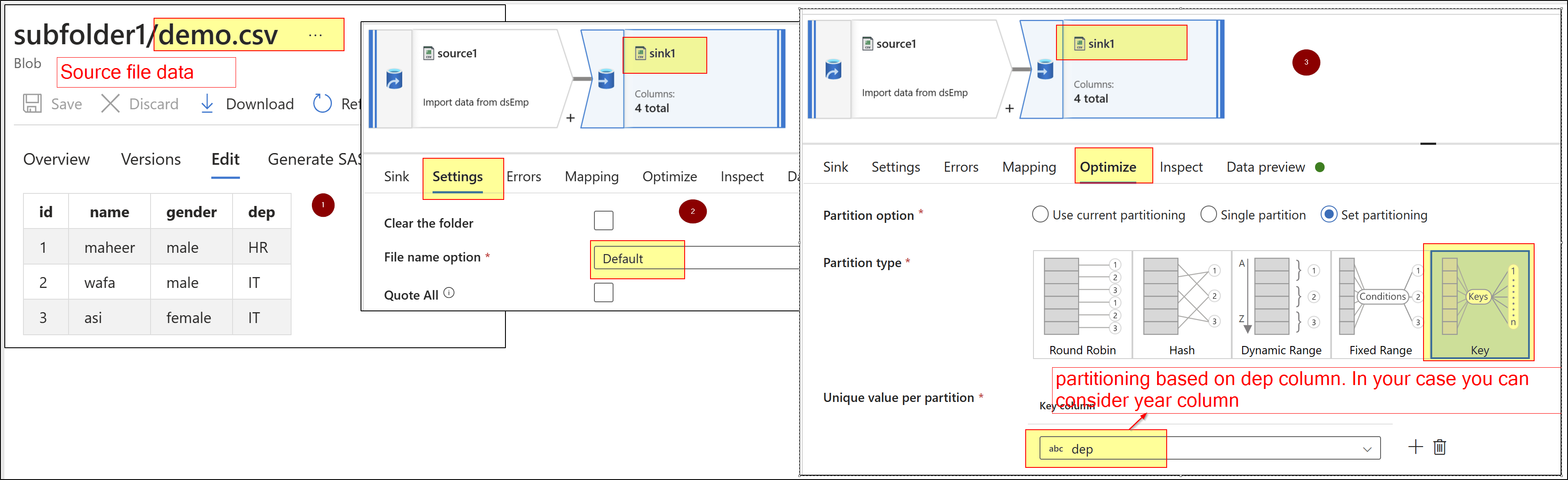 How writing partitioned parquet files from a csv file - Microsoft Q&A
