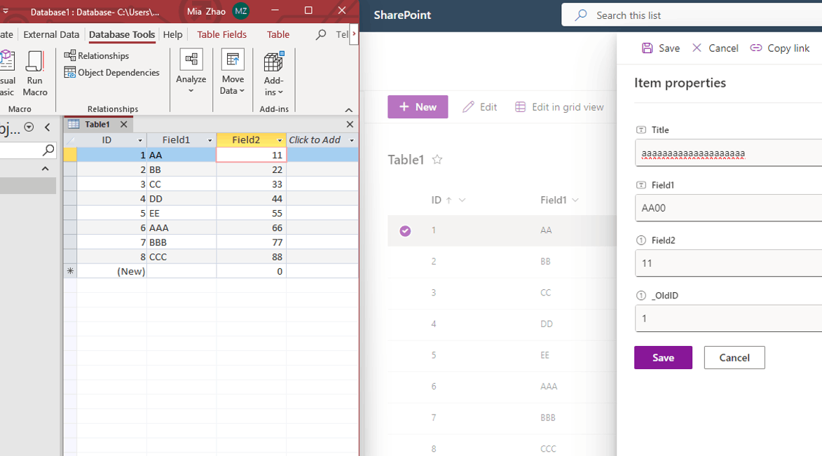 Title not shown on New forms when list is created by MS Access ...