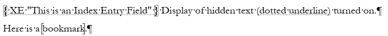 Bookmark indicators still appear in Microsoft Word document even with ...
