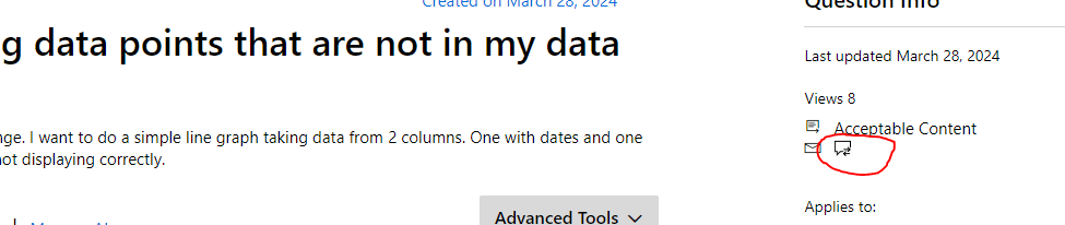 why is my line graph displaying data points that are not in my data range. - Microsoft Q&A