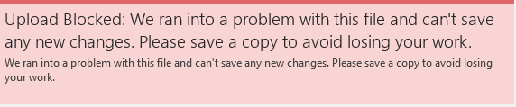 OneDrive Upload Blocked How can i resolve this? - Microsoft Q&A