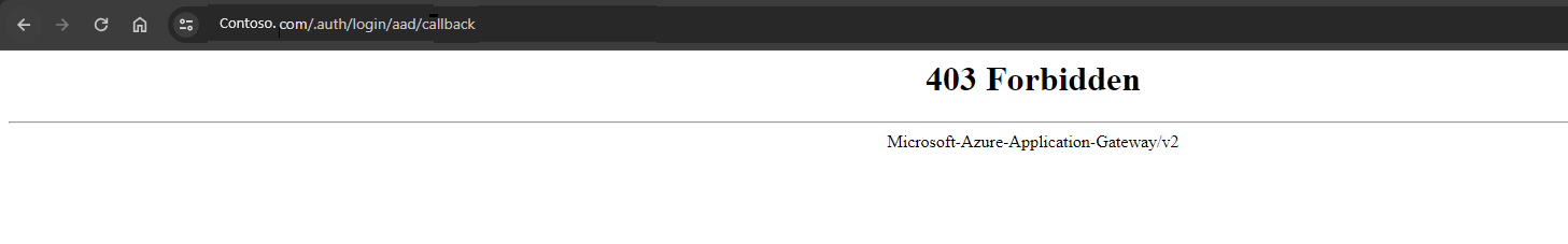 Azure App Service Easy Auth and Callback path issue - Microsoft Q&A