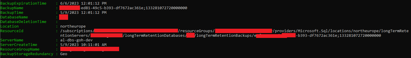 Cannot Find Ltr Backups For Azure Sql Database After The Server Is Deleted Microsoft Qanda
