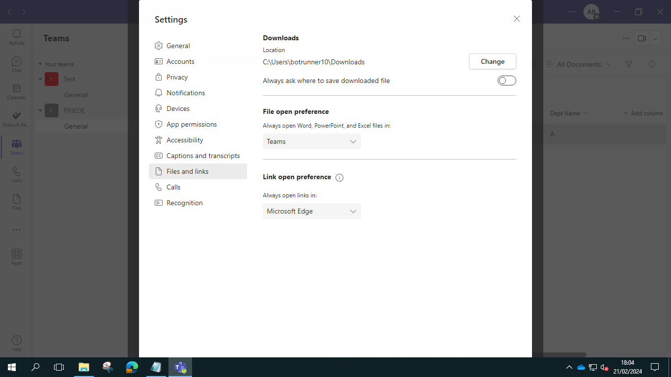 Microsoft Teams File Download setting not working - Microsoft Q&A