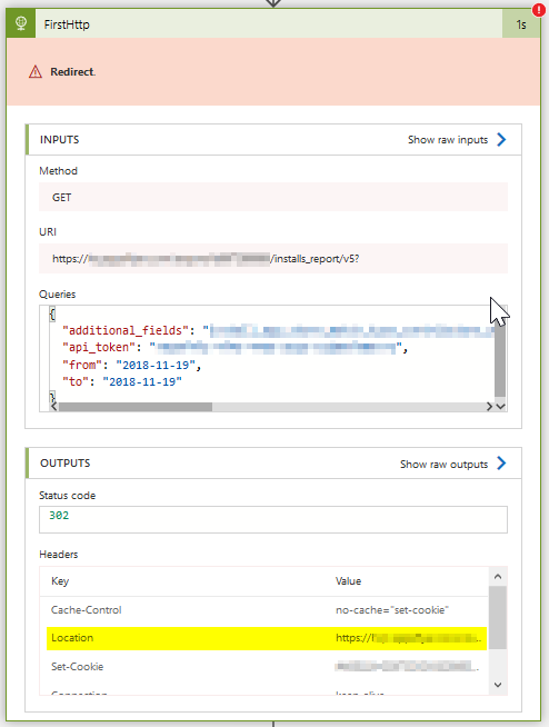 Error Azure Logic App Redirect Method GET Status code 302 - Microsoft Q&A Error Azure Logic App Redirect Method GET Status code 302 - Microsoft Q&A