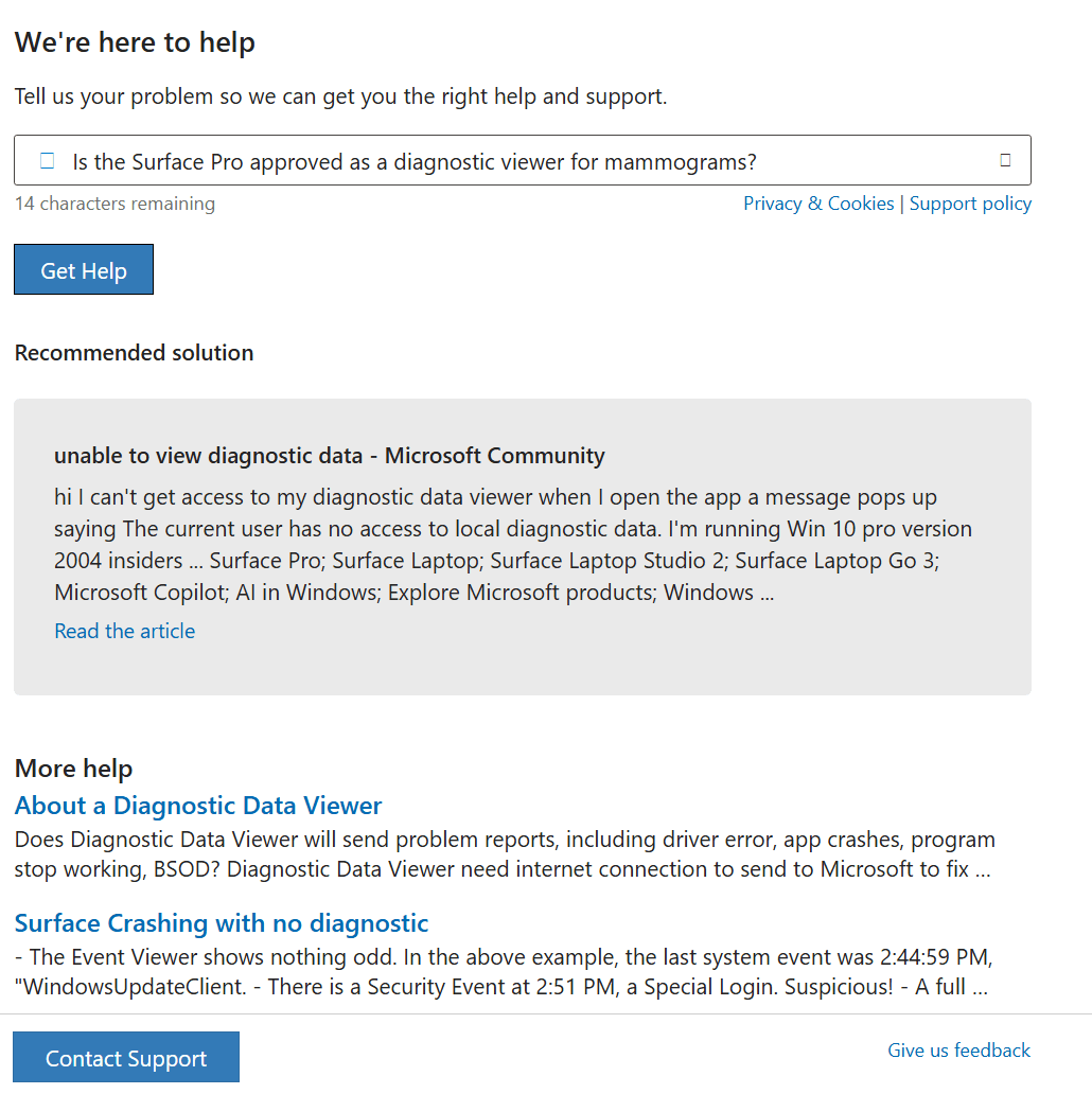 Is the Surface Pro approved as a diagnostic viewer for mammograms ...
