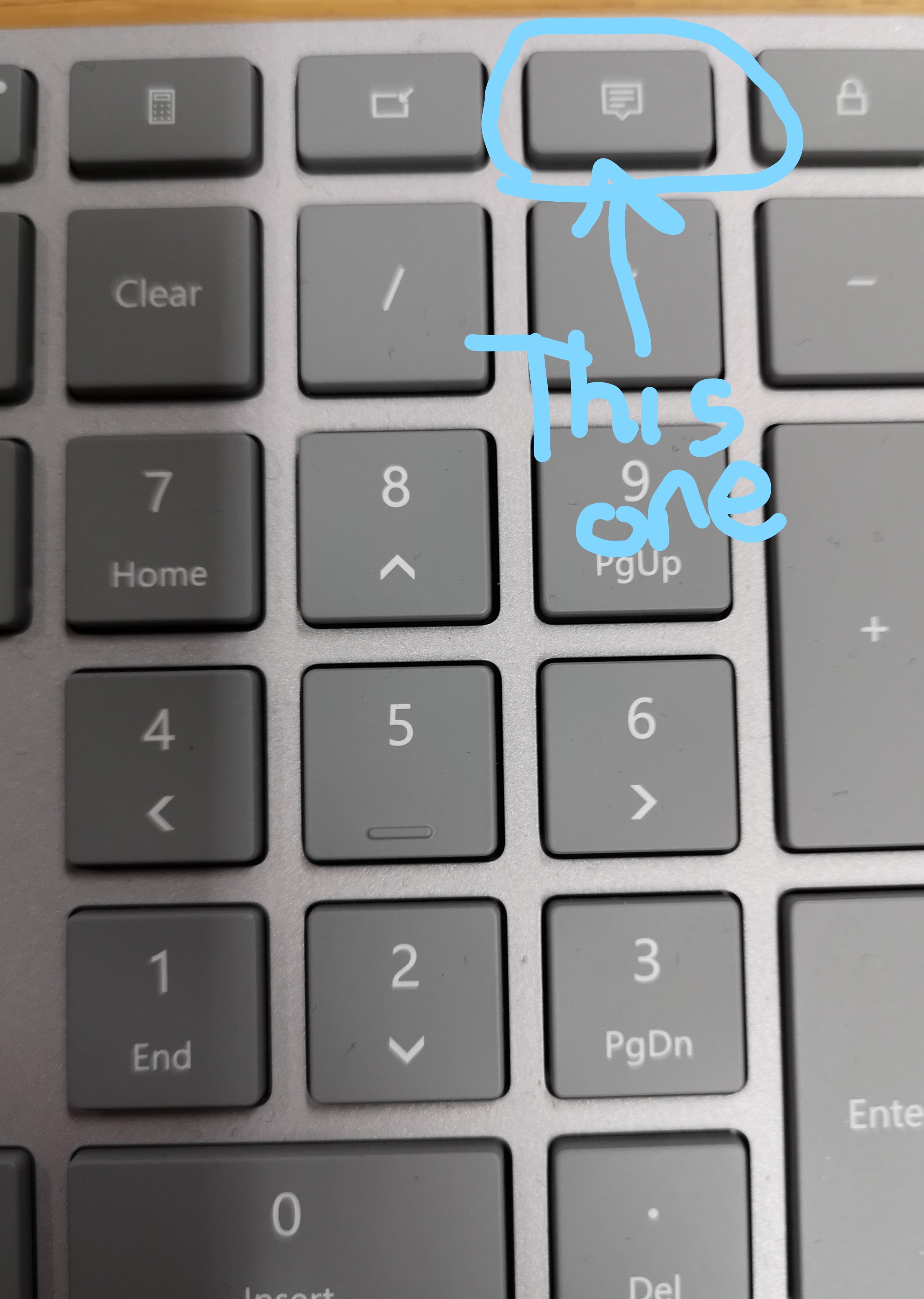 Mysterious Surface Keyboard Button! - Microsoft Q&A