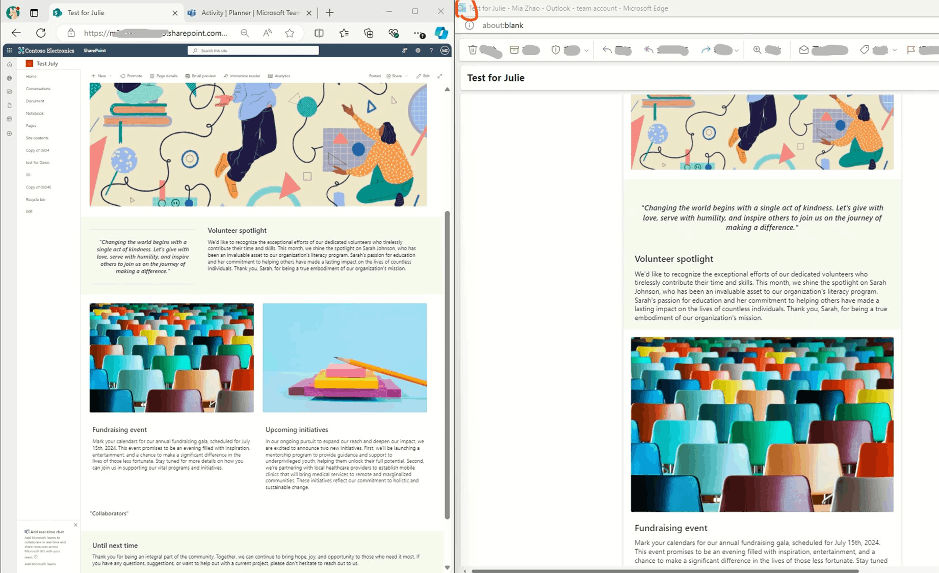 SharePoint newsletter links not working properly - Microsoft Q&A