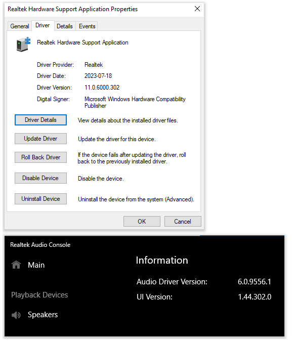 Realtek Audio Console Missing From Windows Store/Unable to Install - Microsoft Q&A