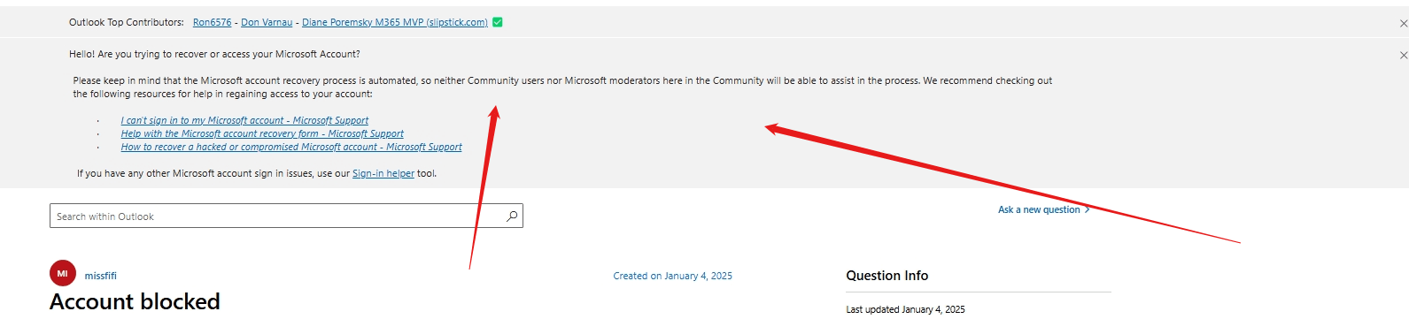 Account blocked - Microsoft Q&A