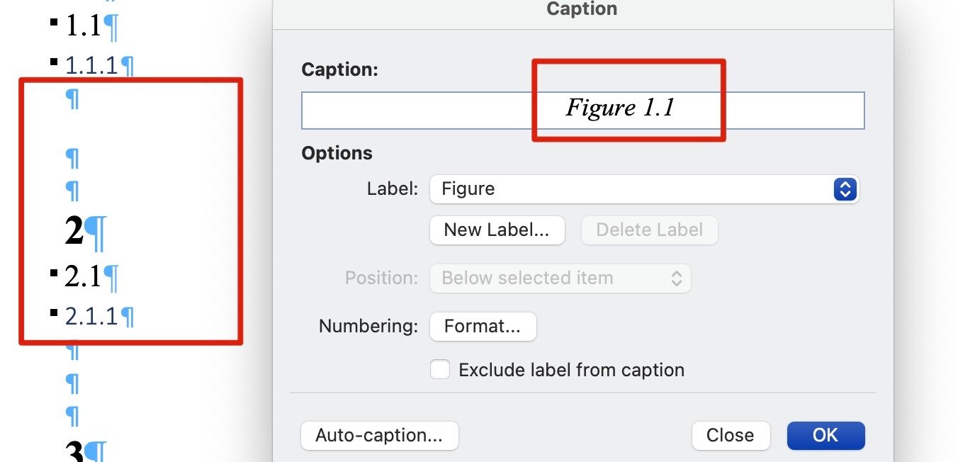 Questions about insert caption and insert Table of Figures - Microsoft Q&A