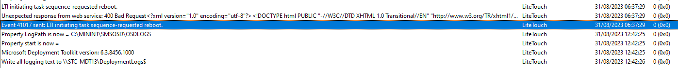 MDT Deployment hangs at OOBE stage and does not reboot to continue ...