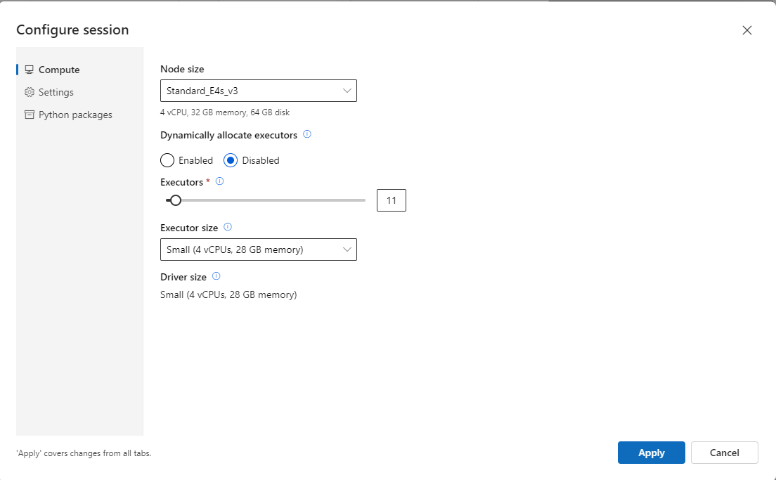 Can not adjust Executor number in Azure ML Notebook by using Spark ...