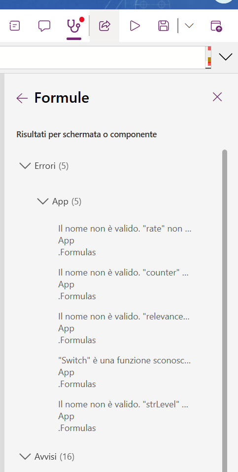 Powerapps named formula. Error on app startup - Microsoft Q&A
