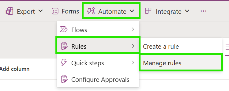 How to fill up the Title column with a rule in the Microsoft List ...