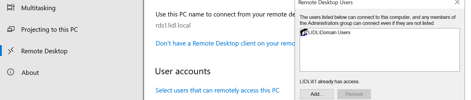 Remote Desktop Services sign-in issue -Need help with granting the ...