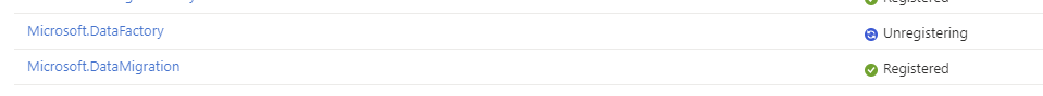Resource provider Microsoft.DataFactory stuck in registering state - Microsoft Q&A