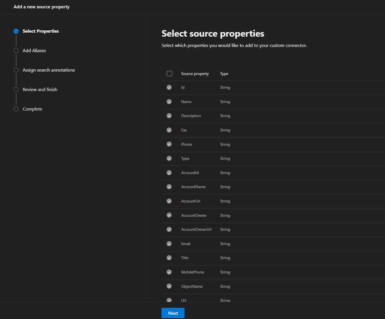 How to add additional source properties to the Salesforce CRM Copilot ...