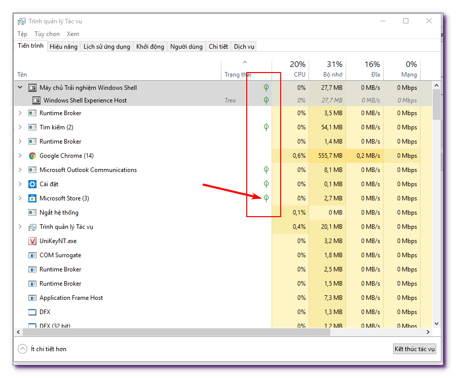 Taskmgr: process with the "green leaf icon"? - Microsoft Q&A