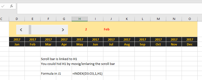 Using Scroll bar to alternate months - Microsoft Q&A